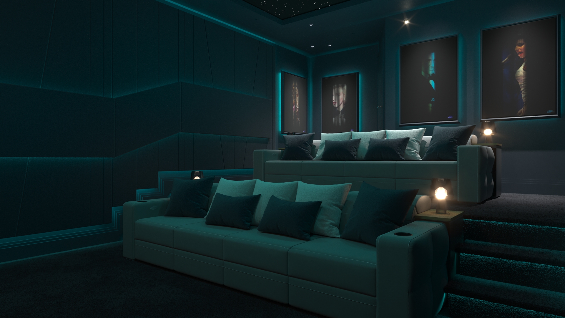 Home cinema installation in kent